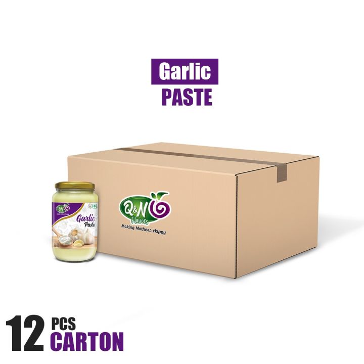 Q&N FLAVORS GARLIC PASTE 300GM (12Pcs Carton) | Daraz.pk