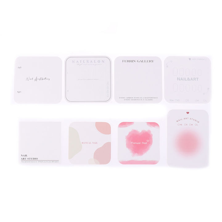 10 PCS Press-On Nail Packaging Display Handmade False Nail Design ...