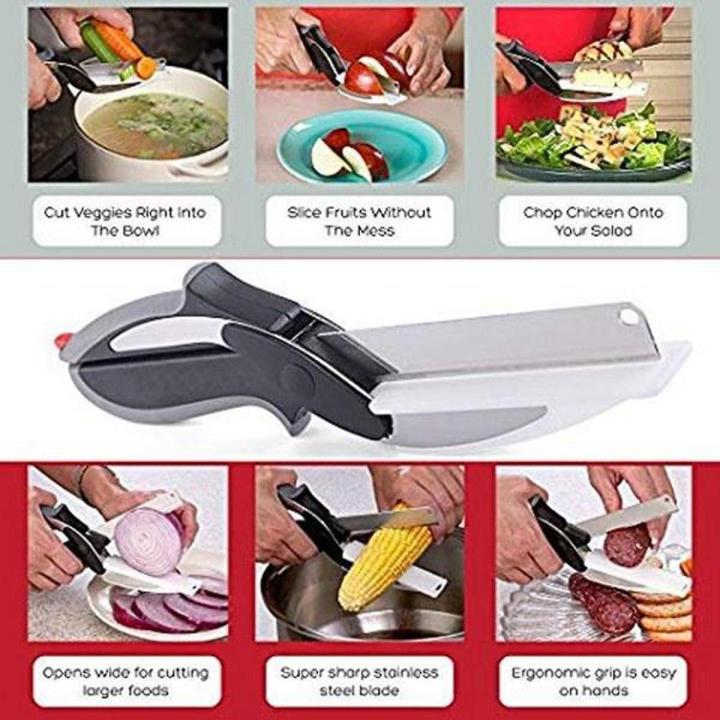 Smart Clever Cutter 2-in-1 Knife & Chopping Board | Daraz.pk