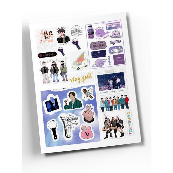 K-pop bts Stickers Sheet Uncut | Daraz.pk
