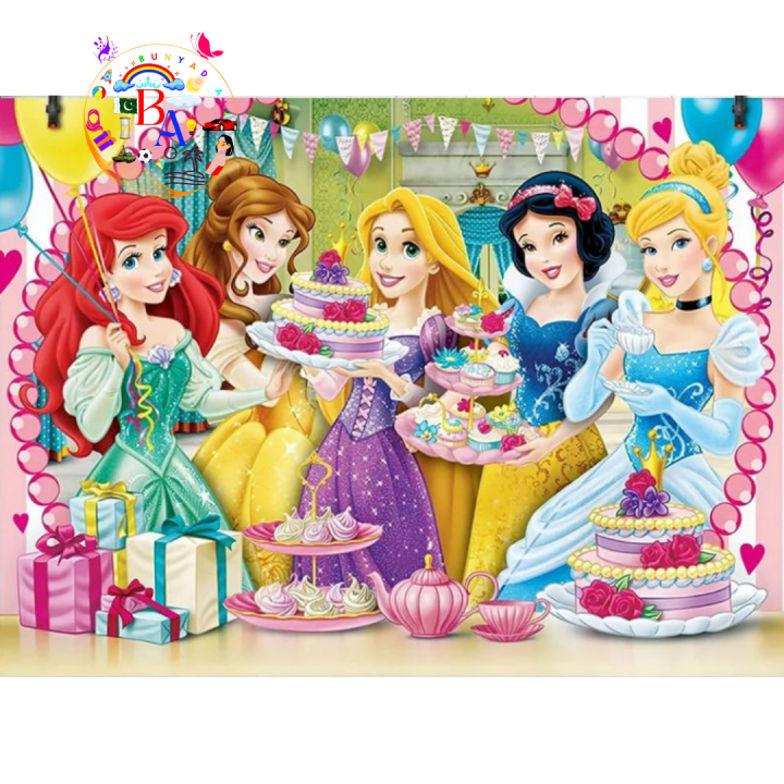 Mix Princess Fancy Backdrop Disney Princess Theme Fancy Panaflex ...