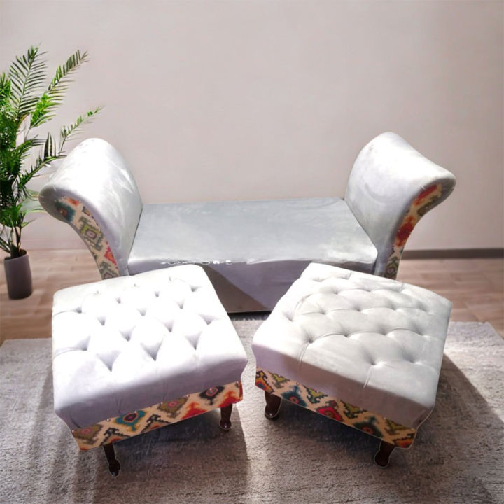 4 Seater Sethi Set Sofa important Malai velvet 5 years guarantee Sale ...