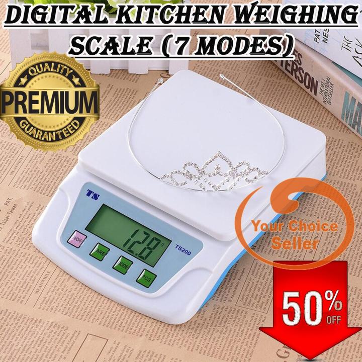 Digital Smart Kitchen Scale TS200 - LCD Display Best Weighing Scale ...