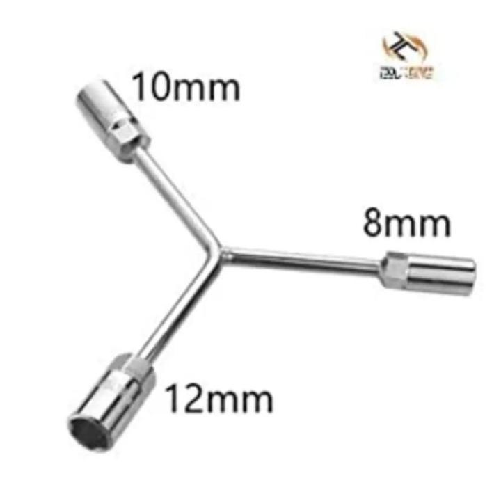 3 Way Y Shape Socket Wrench Hexagon Spanner Repair Hand Tool (8 10 12 ) | Daraz.pk
