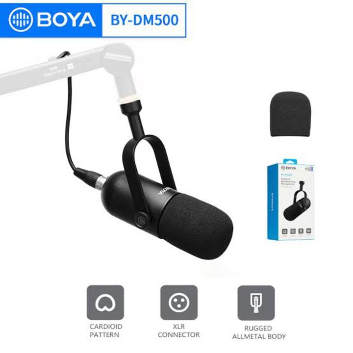 BOYA BY-DM500 Dynamic Broadcasting Microphone | Daraz.pk