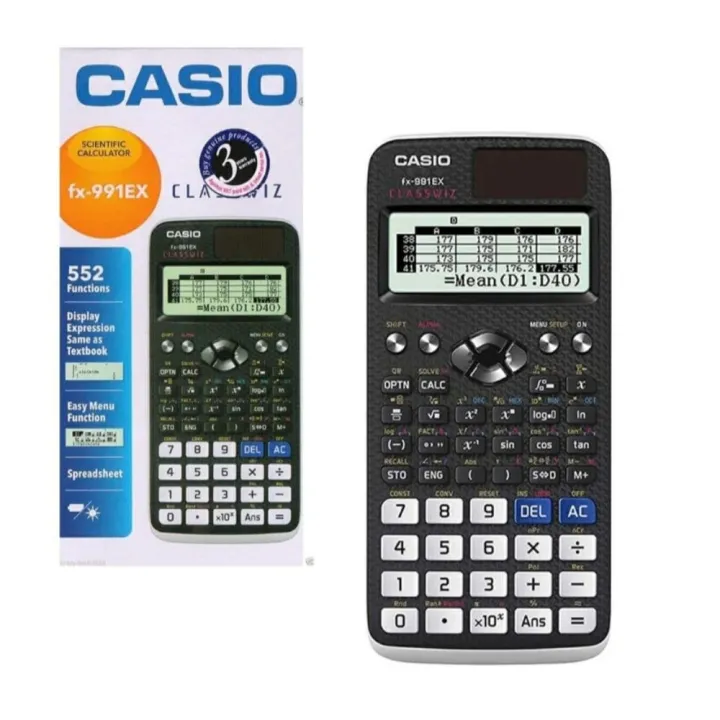 FX-991 EX ClassWiz Scientific Calculator with 552 Functions | Classic ...