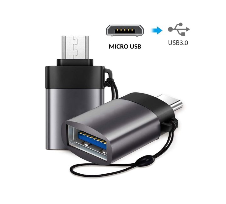 Micro OTG Adapter, Micro USB Male to USB-A Female Andriod OTG Adapter ...