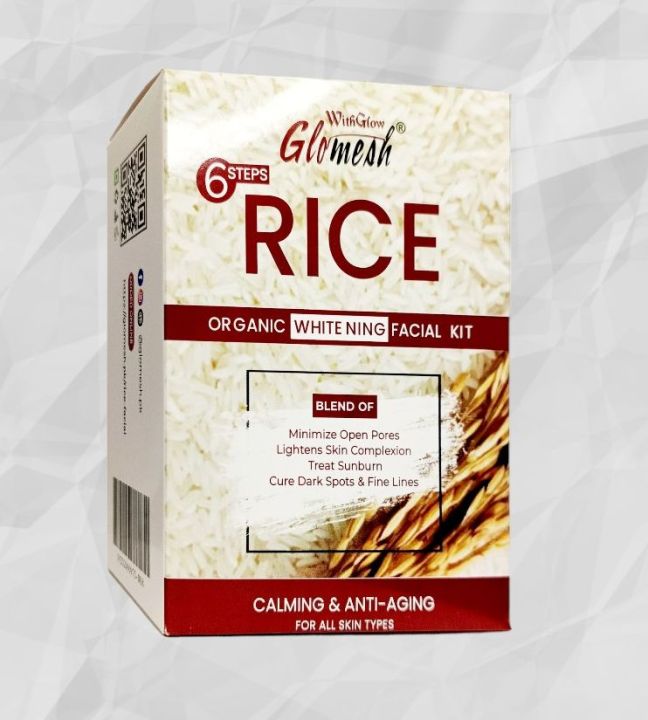 Rice Organic 6 Steps Whitening Facial Sachet Kit | Daraz.pk