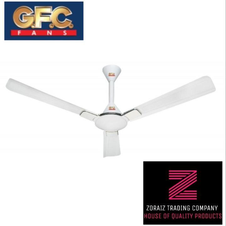 GFC Fan Ceiling 56'' Alpha Model White Silver Color Pure Copper Wire ...