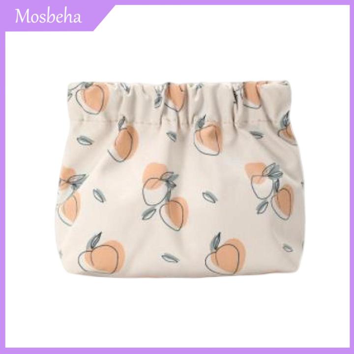 Mosbeha Change Purse Convenient Cute Peach Printing Portable Women ...