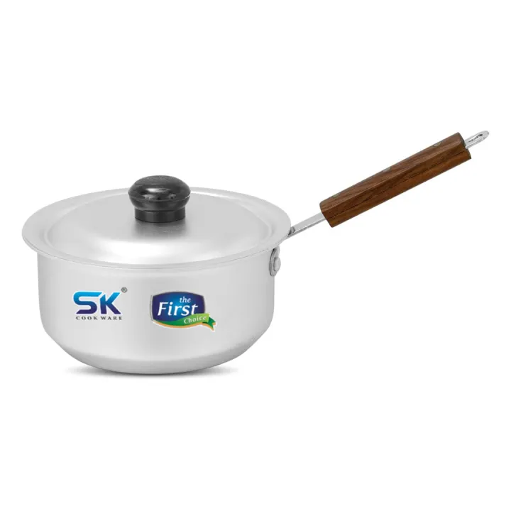 Aluminum Saucepan – Heavy-Duty Anodized Aluminum Saucepan with Wooden ...