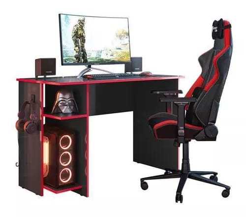 Gaming table Modern Desktop Computer Desk Gaming PC Laptop Desk Work ...