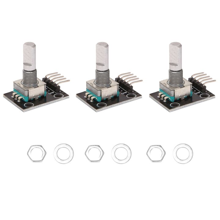 3Pcs KY-040 Rotary Encoder Module with 15X16.5 mm Potentiometer Rotary ...