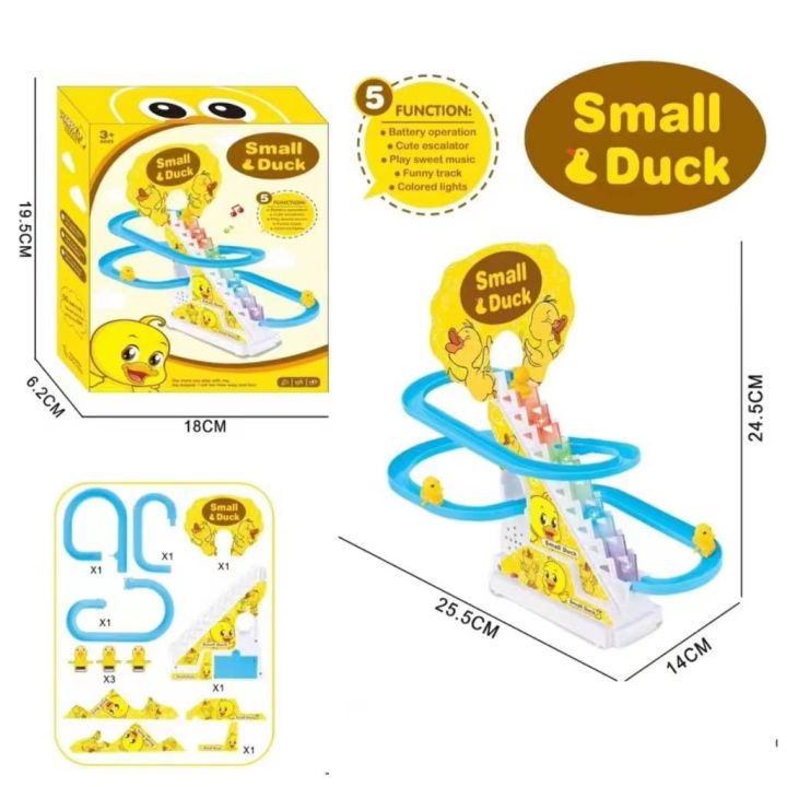 Small & Duck: 5-in-1 Interactive Toy with Cute Escalator, Music, Lights ...
