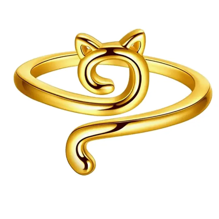 【Budget-friendly】Crochet Tenion Cute Cat Ring, Beginner Knitting ...