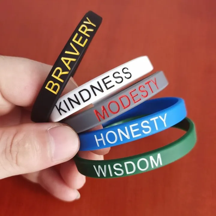 Fashion Hand Bands Fun Motivational Wristbands Lettering Printed ...