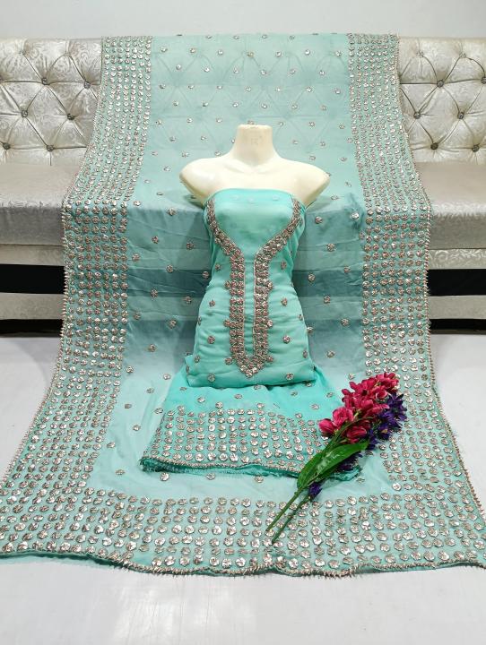 New Arrival new Design Hand Made Beautiful Gotta LCD jall Suits | Daraz.pk
