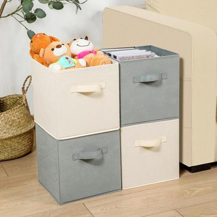 Foldable Storage Cubes Organizer Basket Bin Storage Boxes Storage ...