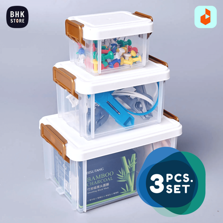 Japanese Style Stackable Smart Storage Containers with Durable Lid ...
