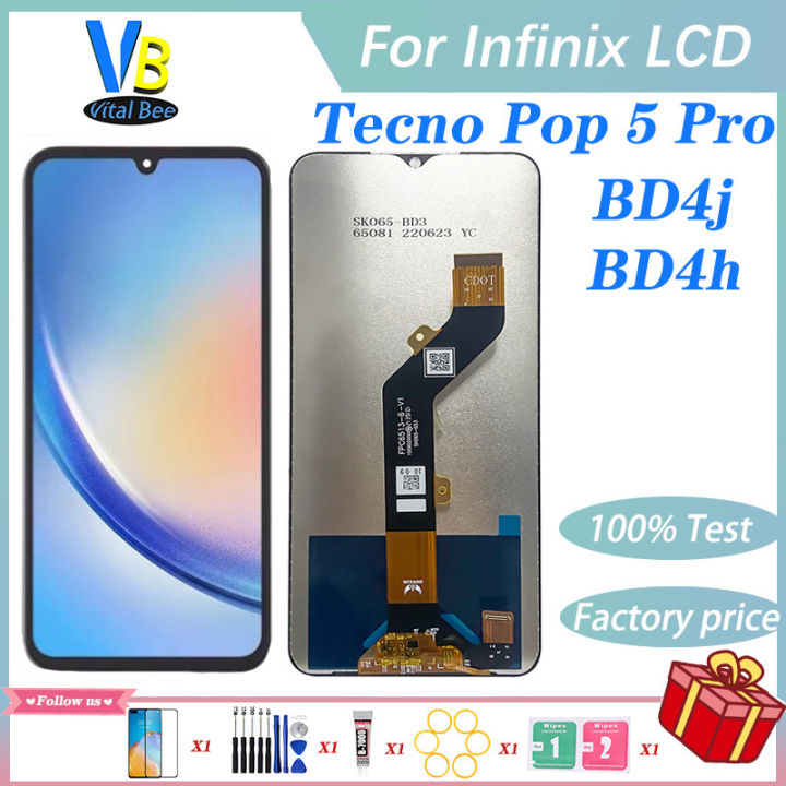 LCD For Tecno Pop 5 Pro LCD Display Touch Screen Digitizer Assembly ...