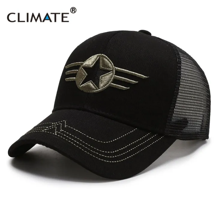 CLIMATE Military Cap Hat Five-pointed star Army Caps Men Camouflag ...