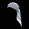 Palestinian Pattern Keffiyeh Scarf White n Black Printed (Unisex ...