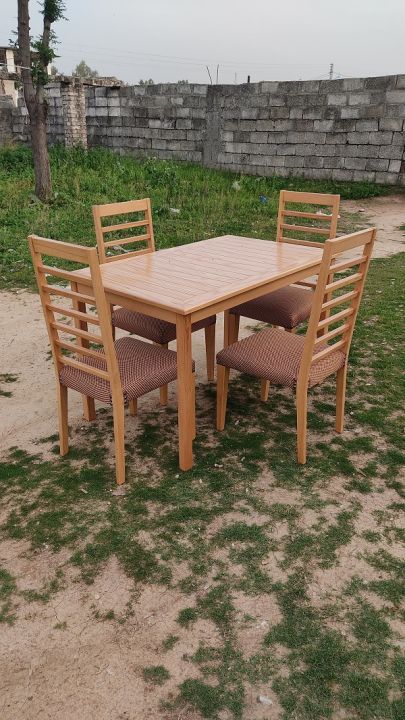 Compact Dining Table Set Dt001 - 48X30X30" - Beech | Daraz.pk
