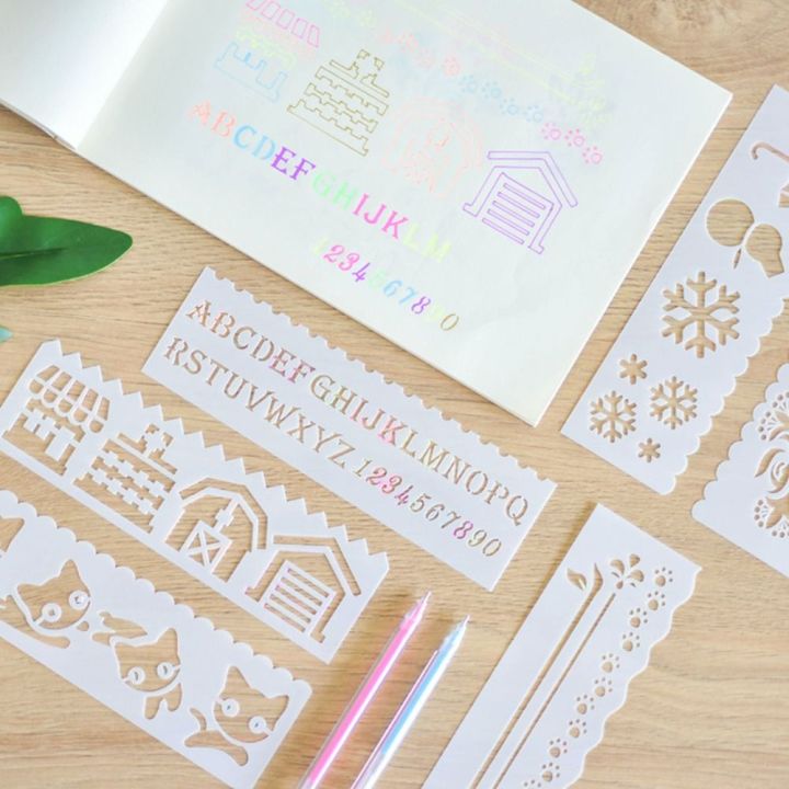 Creative Children Copy Stencil Scrapbooking Hand Painted Photo Album ...