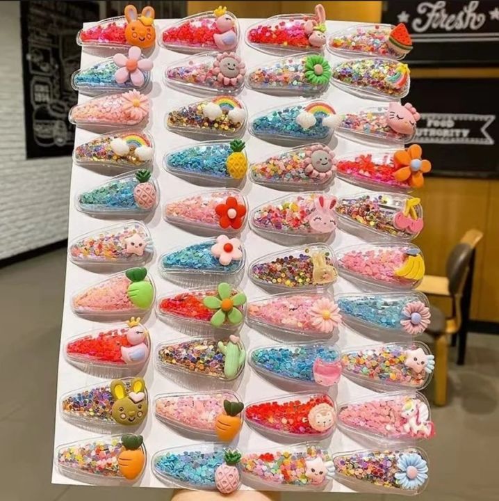 LDM Kids Hairpin Cute Animals Fruit Small Flower Side Bangs Bb Clips ...