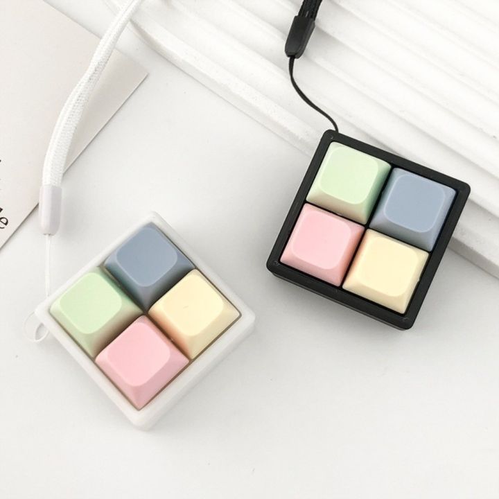 New 2/3/4 Keys Finger Keyboard Key Button Keycap Fidget Keychain Pass ...