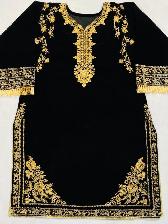 Velvet Embroidery Work Fancy Stitched Shirts / Ready to Wear for Girls ...