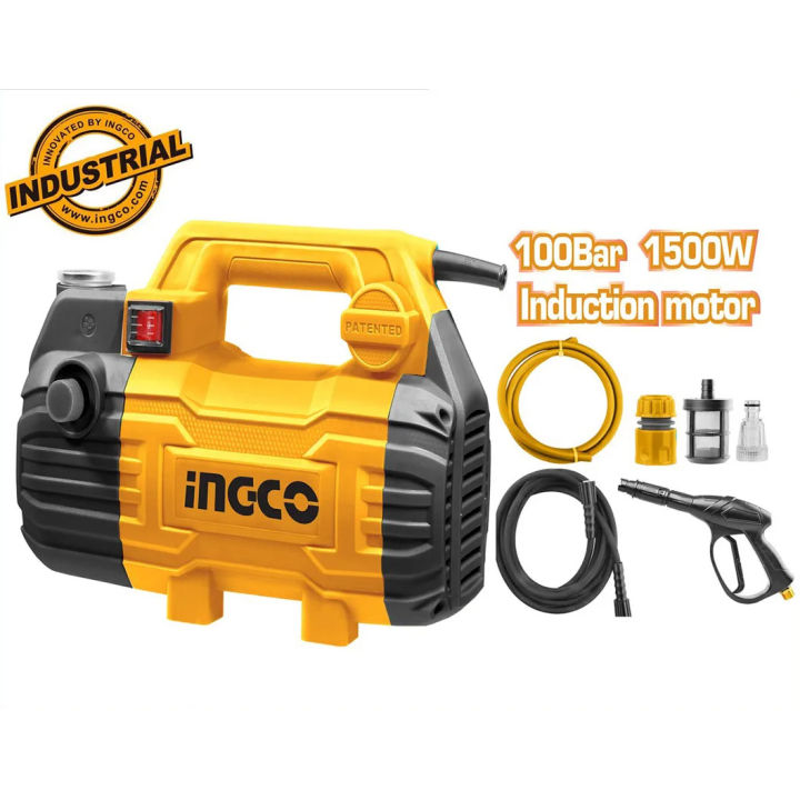 Ingco High Pressure Washer 1500w - Induction Motor and Industrial ...