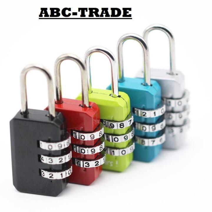 3 Digit Combination Travel Suitcase Luggage Bag Code Lock Padlock Cute ...