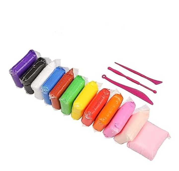12 Packet any random color Polymer Light Clay Slime Playdough For Kids ...