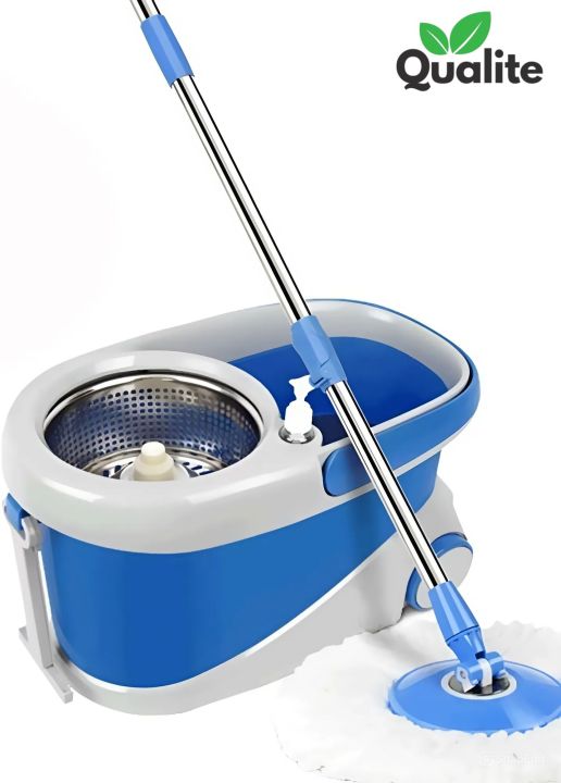 360 Degree Rotating Head Spin Mop, Premium Stainless Steel Drainer, Mop ...