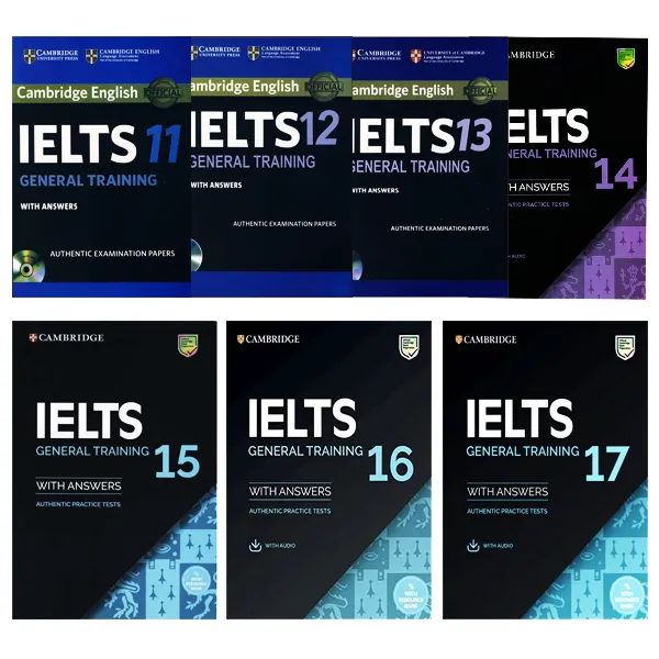 Cambridge IELTS General Training 11-17 Books Set with QR Code for Audio ...
