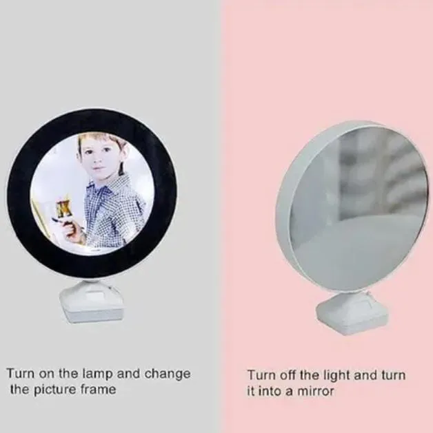 Magic Mirror Photo Frame with LED Lights | Daraz.pk