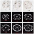 Swivel Plates 360-Degree Acrylic Turntable Round Transparent Rotating ...