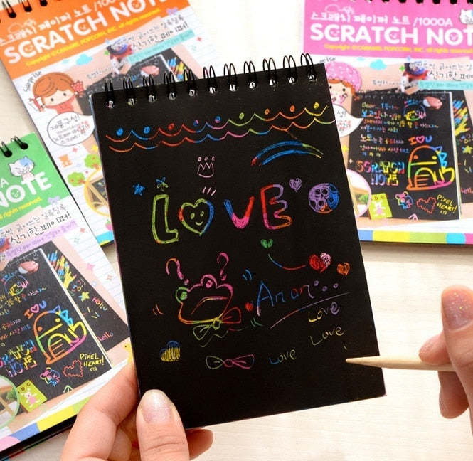 Scratch Painting Large Notepad | Daraz.pk
