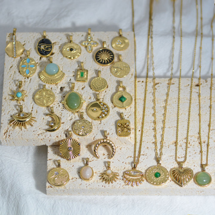 Sanlan OEM Trendy Moon Star Charms Stainless Steel Charms Women Jewelry ...