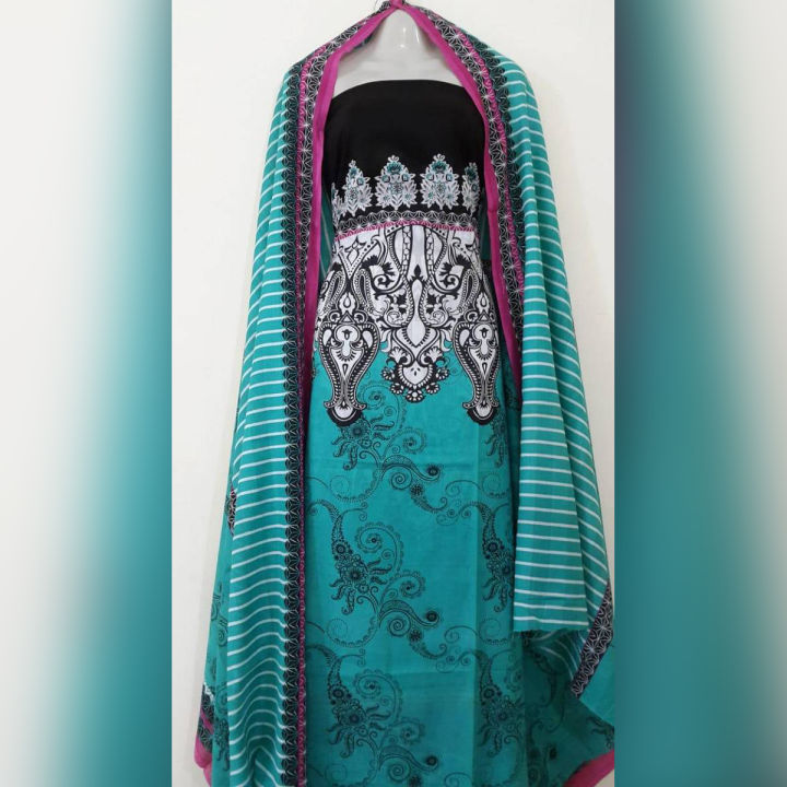 Crystal Lawn by Ittehad Textile Industry-3pcs | Daraz.pk