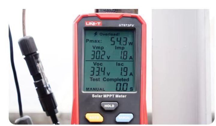 Solar MPPT Meter Handheld Automatic Measurement Solar Detector UNI-T ...