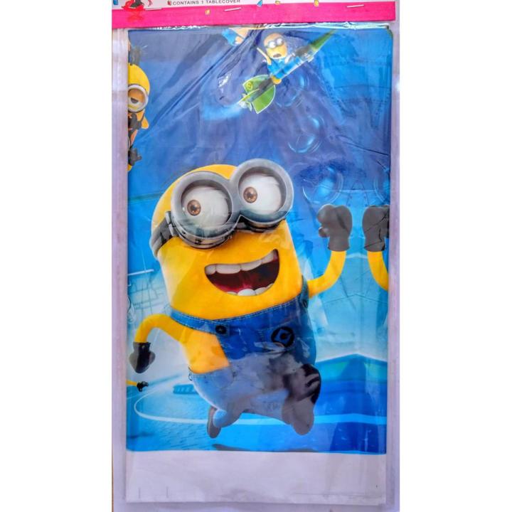 Minions Theme Table Cover For Birthday Party Supplies, Decorations and ...