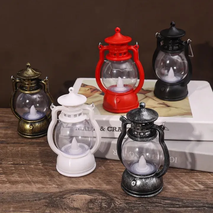 Retro Led Oil Lamp Pot-shaped Candle Light Portable Night Lights ...