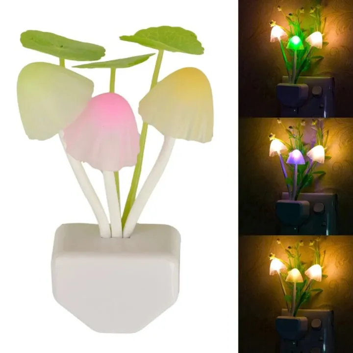 Automatic Sensor Light Night Color Changing Romantic Flower LED Night ...