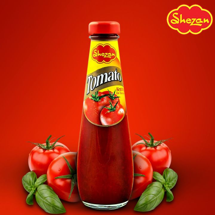 Shezan Tomato Ketchup, Pure And Pulpy Tomato Ketchup (305 GR bottle ...