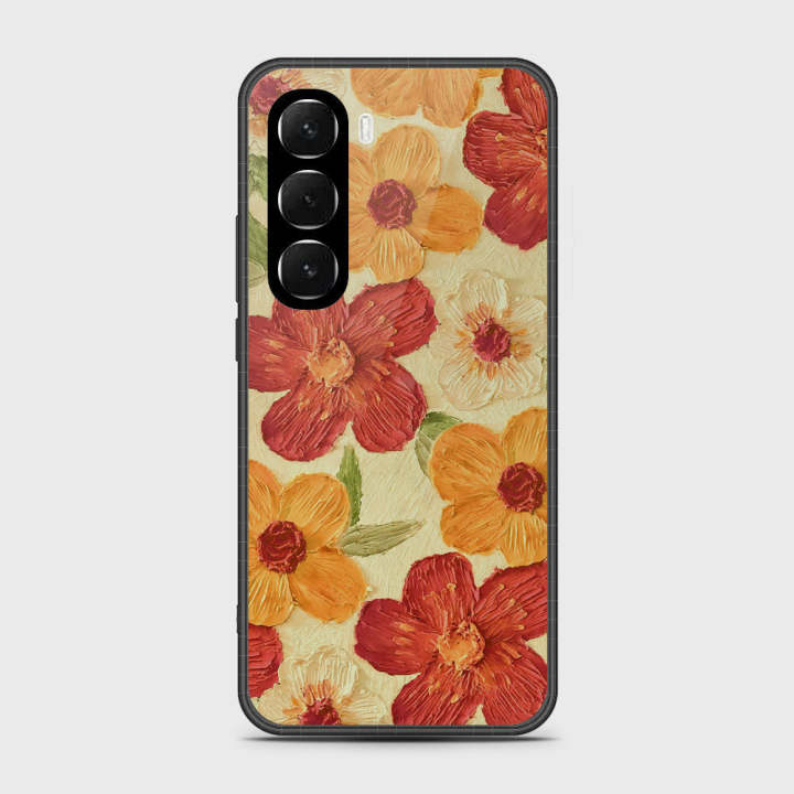 Infinix_ Hot 60 Pro Plus Cover - Floral Series - Design 6 - Red ...