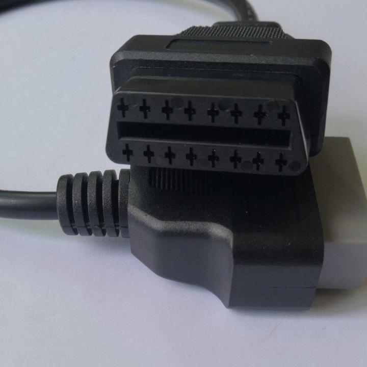 EF For NISSAN 14 PIN OBD to OBD2 16 CAR CODE READER DIAGNOSTIC ADAPTER ...