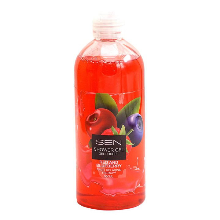 Sen Body Wash 500ml-Red and Blueberry Fragrance Shower Gel(Made in ...