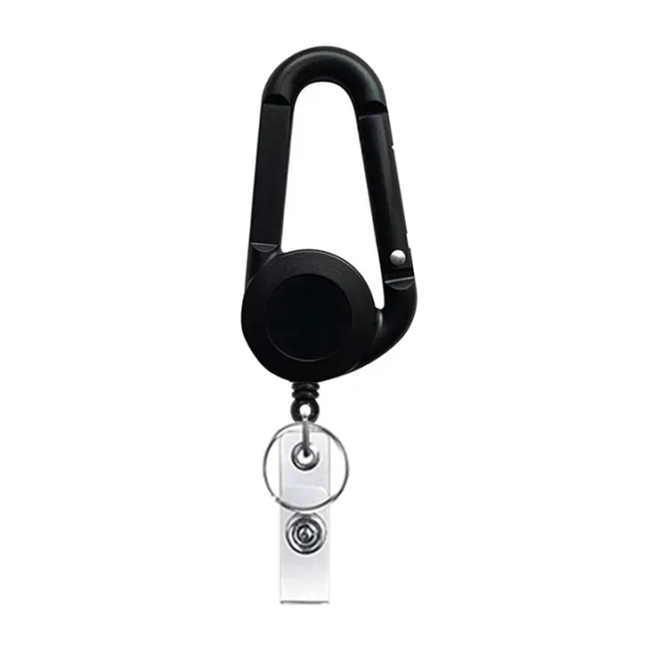 ID Card Key Chain Lanyard Clip Key Ring Retractable Belt Rope Holder ...